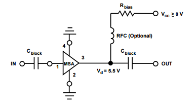 MSA-1105-TR1 Electronic IC Chips Cascadable Silicon Bipolar MMIC Amplifier