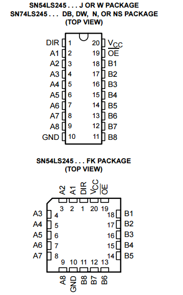 Sn74ls245dwr Optical Integrated Circuits Programmable IC Chips Octal ...
