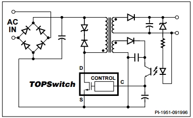 TOP223YN multi emitter transistor Three - terminal Off-line PWM Switch