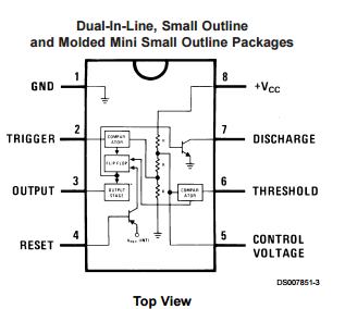 LM555CMX Timing from Microseconds through Hours Timer common ic chips