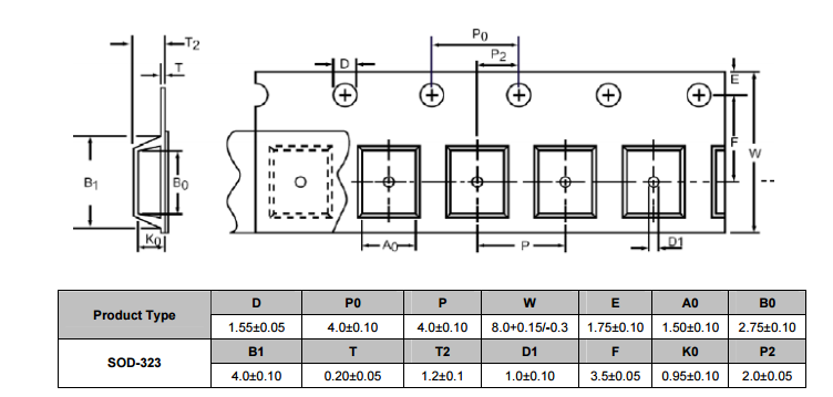 1N4148WS-7-F Rectifier Diode SURFACE MOUNT FAST SWITCHING DIODE led diode strip