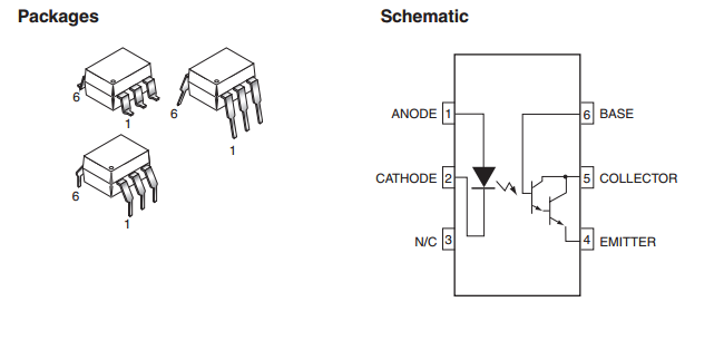 4N33M General Purpose power mosfet ic 6 Pin Photodarlington Optocoupler ...