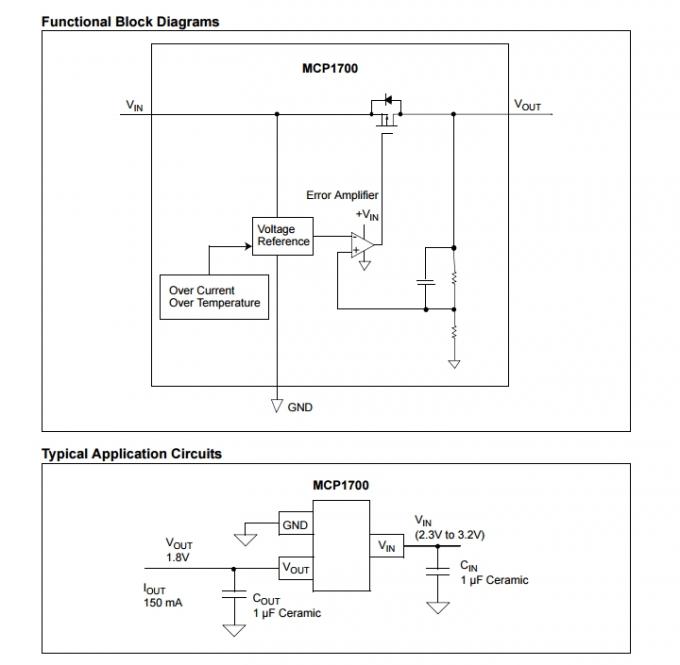 MCP1700T-3302E/TT Integrated Circuit Chip Low Quiescent Current LDO