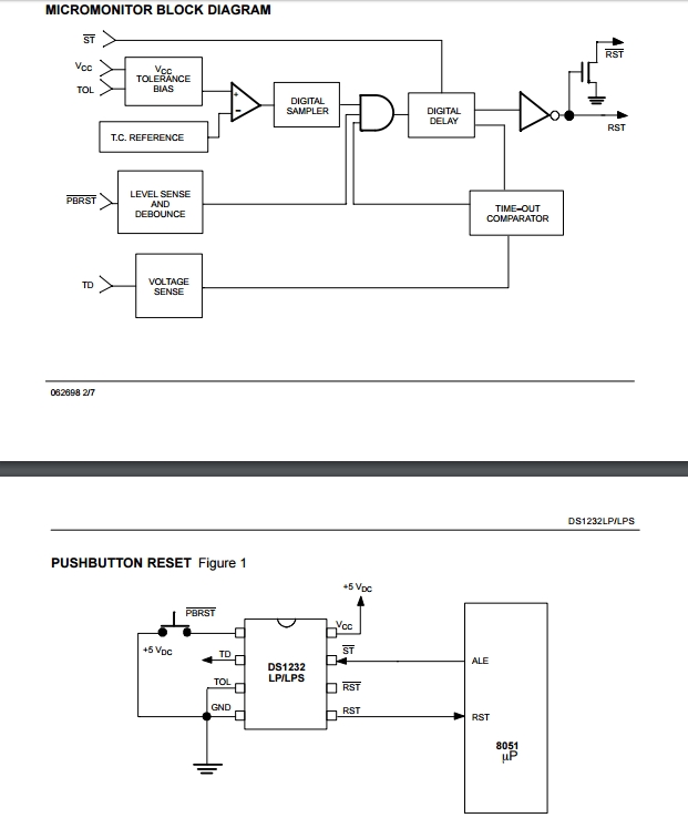 DS1232LP+ Low Power MicroMonitor Chip integrated circuit components