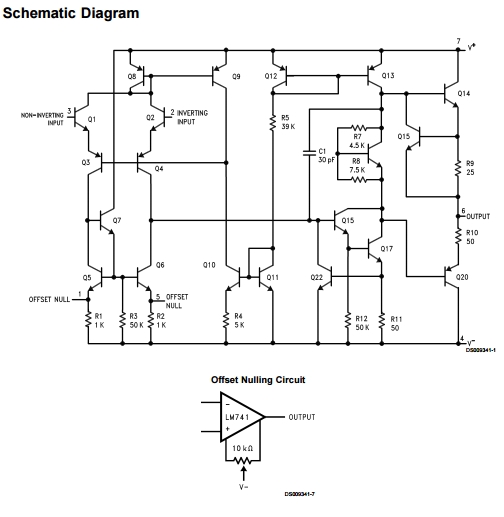 LM741H Power Mosfet Tansistor Operational Amplifier multi emitter ...