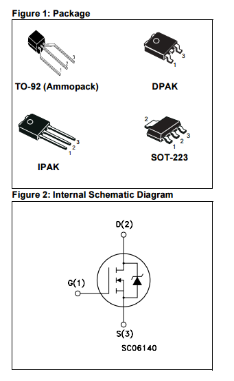 Stn1hnk60 N-Channel 600v - 8ω - 1a Dpak/To-92/Ipak/Sot-223 Supermesh ...