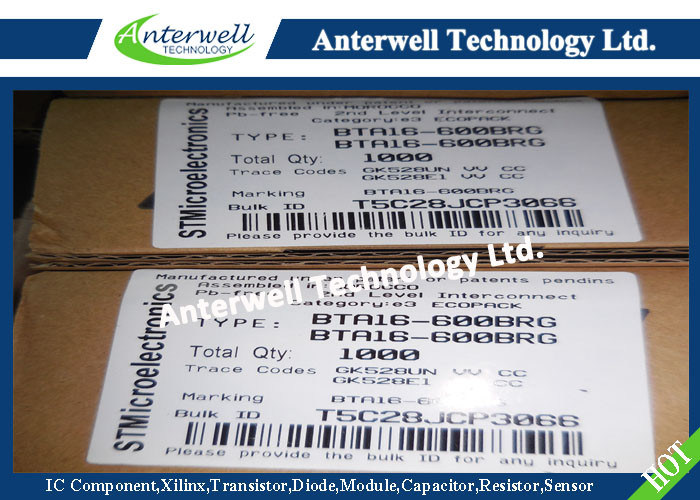 High Voltage Power Mosfet Transistor BTA16-600BRG 16A TRIACS BTA / BTB 16